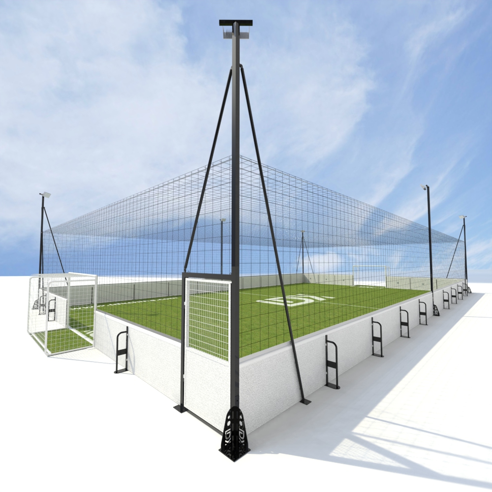 China Professional Soccer Cage System with Composite Wall Panels ...